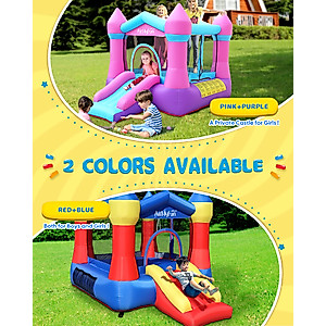 AirMyFun Toddler Bounce House with Blower for Kids 3-8, Inflatable Bouncy Jumping Castle with Slide, Indoor/Outdoor Jump Bouncer House, 82011A