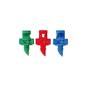Amazing-US 90 PCS Micro Sprayer Fan Jet Hydroponic Aeroponic Misters Cloners -30 PCS 90 Sprayer,30 PCS 180 Sprayer,30 PCS 360 Sprayer(90) Red