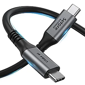 Selore&S-Global USB 4 Cable 6Ft/1.8M, 40Gbps USB C Cable,USB C Monitor Cable for Single 8K/Dual 4K, 100W USB C Charging Cable Compatible for USB 3/4 for Laptop,MacBook,Docking Station.etc