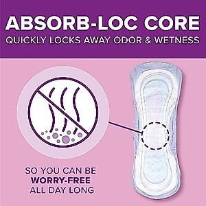 Poise Incontinence Pads & Postpartum Incontinence Pads, 7 Drop Ultra Absorbency, Long Length, 78 Count, Packaging May Vary