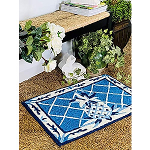 Jellybean Modern Indoor / Outdoor Mat Home Comfort Rugs 20" X 30" Rectangle French Country Pineapple