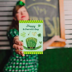 ceiba tree Happy St. Patrick's Day Cards 12 Pack Assorted Greeting Notes Cards with Envelopes