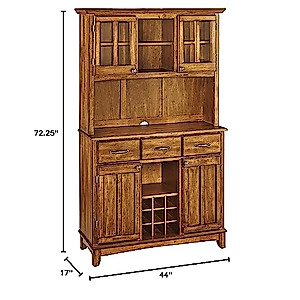 Buffet of Buffets Cottage Oak with Wood Top by Home Styles