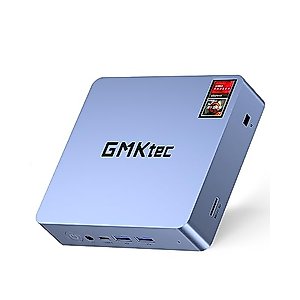 GMKtec Mini PC Windows11 Pro, AMD Ryzen 7 5800U(1.9-4.4GHz) Mini Desktop Computers, 16GB DDR4 512GB M.2 2282 PCIe SSD, Micro PC with Dual 4K@60Hz HDMI, WiFi 6E,BT5.2, Type-C for Gaming Business Home