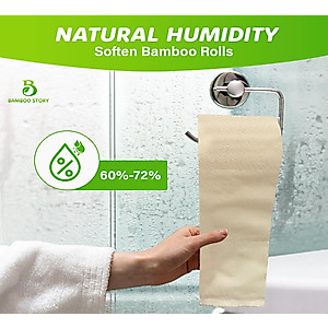 Bamboo Story Premium Bamboo Toilet Paper, PFAS Free, Chemical Free Toilet Paper, Unbleached, (24) 3PLY & 300 Sheets, FSC Certified, Organic Brown, Plant-Based, Tree-Free, Plastic Free, BPA Free (24)