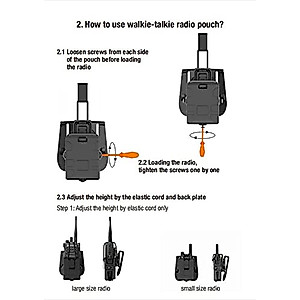 Tactical Scorpion Gear Polymer Walkie Talkie Radio Holder Holster for Motorola, Kenwood, Hytera