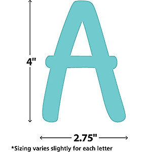 Teacher Created Resources Light Turquoise 4" Modern Classic Letters Combo Pack