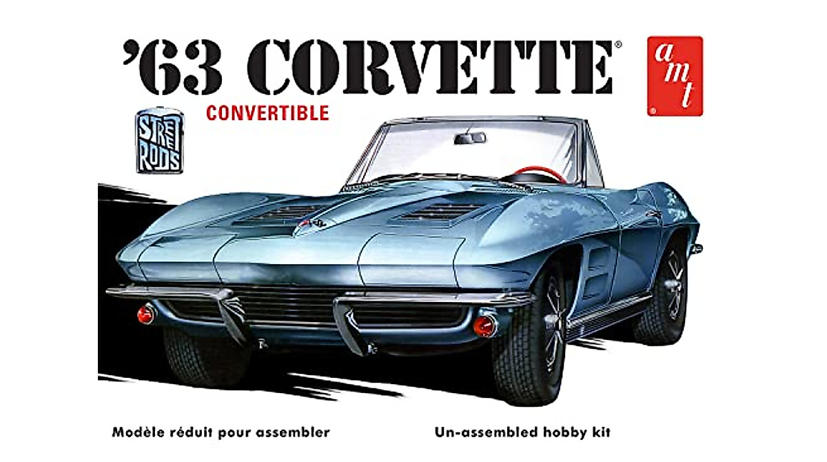 AMT 1963 Chevy Corvette Convertible Model Kit - Build Your Classic