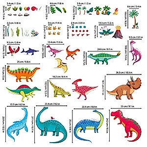 DECOWALL DS9-2115 Large Dinosaur Wall Decals Dino Stickers for Kids Boys Baby Nursery Bedroom Living Room Classroom Playroom Home Decor Art Decoration