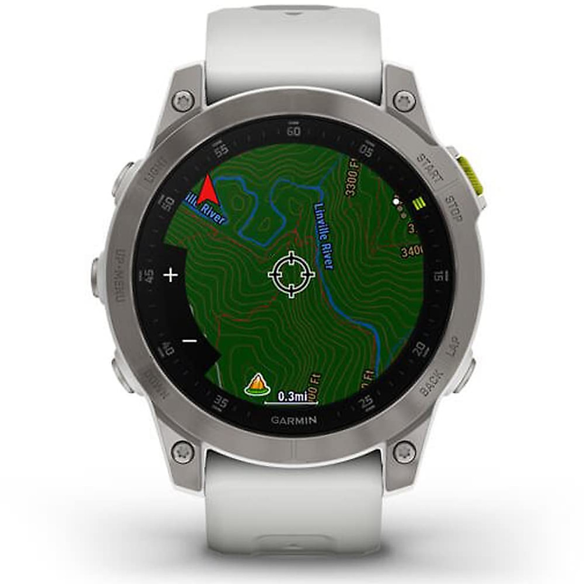 Garmin epix Gen 2, Premium Active Smartwatch, Touchscreen AMOLED Display (Slate Steel, 010-02582-00) Bundle with Varia RVR315 Cycling Rearview Radar with Visual and Audio Alerts