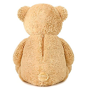 Muiteiur Giant Teddy Bear Stuffed Animal Cute Mommy and Baby Bear Teddy Bear Baby Shower Plush Toy for Kids Boys Girls Great Gift for Christmas Valentines Day Party 40inch,Light Brown