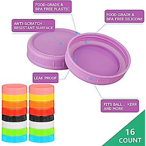 Cibeat 16 PACK Mini Mason Jars Glass Canning Jars, 4 OZ Jelly Jars With Regular Lids, Ideal for Honey, Jam, Wedding Favors, Shower Candle, Baby Food, Small Spice Jars