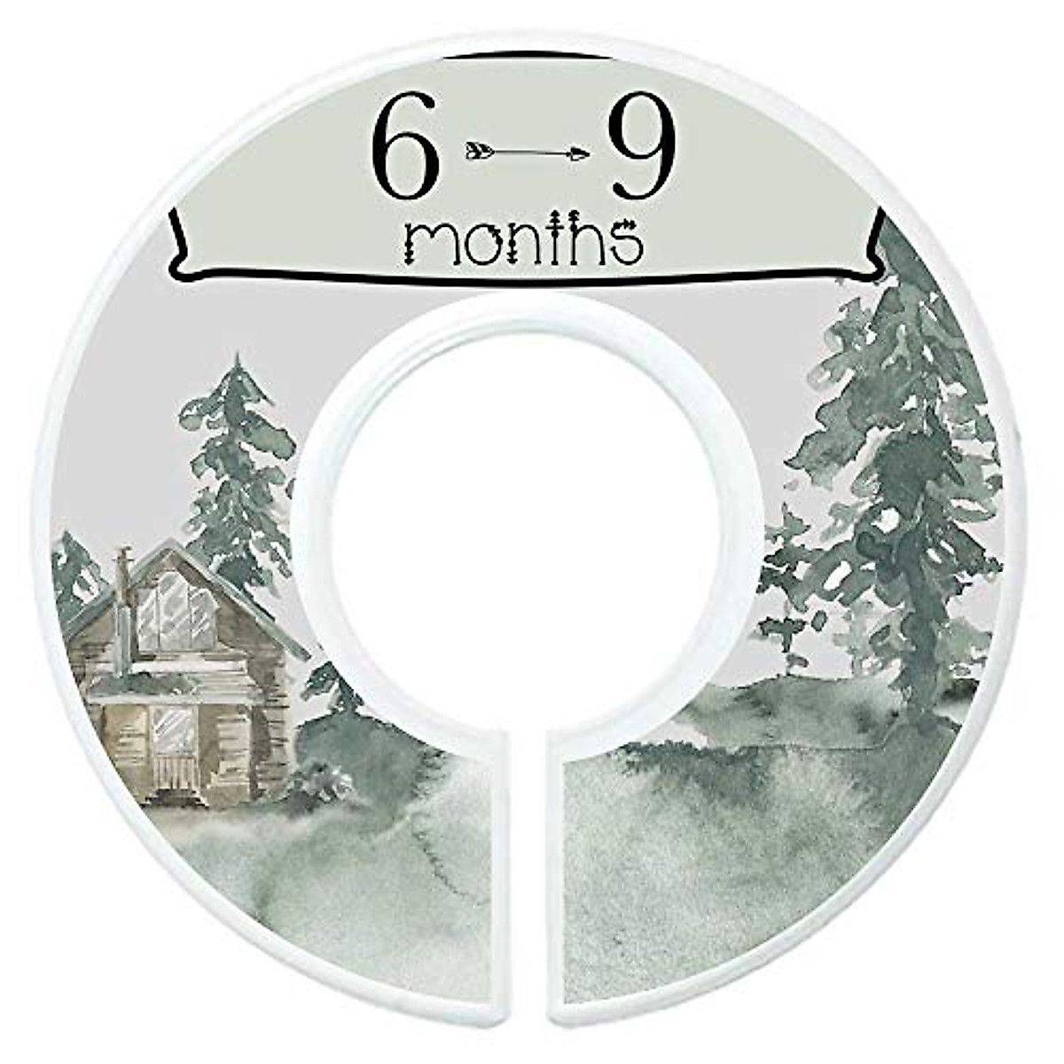 Mumsy Goose Baby Boy Clothes Dividers Nursery Closet Dividers Rustic Mountains