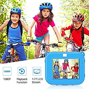 Digital Camera, Kids Camera Waterproof Vlogging Camera Sports Camera, Shockproof Anti-Fall Compact Portable Mini Cameras with Powerful Battery Life,Gift for Girls Boys