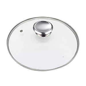 Cook N Home Tempered Glass Lid, 9.5-inch/24cm, Clear