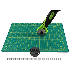 ZERRO Cutting Mat,Self Healing Rotary Mat Professional Double-Sided Thick Non-Slip Mat 12" x 9" for Quilting Sewing Crafts Projects (A4)