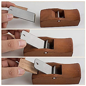 Mini Wooden Hand Planer Japanese Hand Plane Blade Router Tools for Carpenter Sharpening Woodworking Handle Tool Set-114.53 cm/ 4.31.81.2 inch