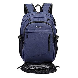 Gudui College Laptop Backpack School Student Bookbag USB Basketball Backpack With Lock