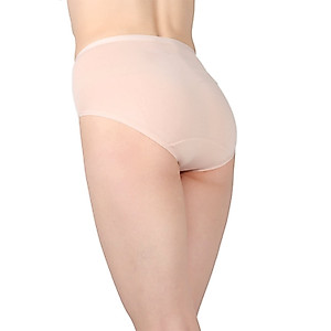 MeMoi Ladies Combed Cotton Basic Brief Underwear 3-Pack Black 6M