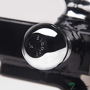 Universal 3-in-1 Rear Bumper Trailer Tow Hitch Loaded Tri-Ball Mount with Pin & Clip Kit Compatible with 2" x 2" Towing Receiver Tube