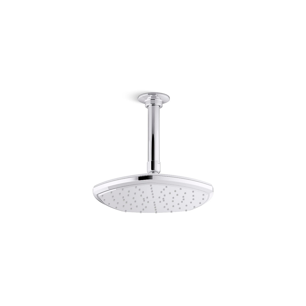 KOHLER 27051-CP Occasion 8" Single-Function Rainhead, Single-Spray Rain Shower Head, Rainfall Shower Head, 2.5 GPM, Polished Chrome