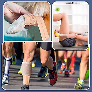 3 Rolls Adhesive Elastic Tape Bandage Wrap Vet Self Adhesive Flexible Stretch Bandages for Sports, Ankle, Knee, Wrist, Body, Sprains Horse and Animal, 1 Inch x 5 Yard, 3 Inch x 5 Yard, 4 Inch x 5 Yard