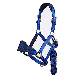 Lemieux Vogue Fleece Headcollar & Rope Royal Blue Extra-Full