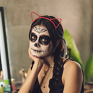 Rhoxshy Plastic Cat Ears Headband Cat Headbands for Girls Women Multicolor Head Hoops Sawtooth Kitty Ears Hairbands (Colorful)