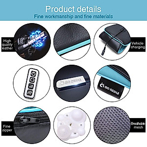 Mo Cuishle Shiatsu Back Shoulder and Neck Massager with Heat, Electric Deep Tissue 4D Kneading Massage, Best Gifts for Women Men Mom Dad, Fathers Day, Mothers Day, Christmas Gifts