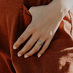 Turquoise Skies TSKIES Skyweaver: Stacker Ring Set (sterling-silver, 12)