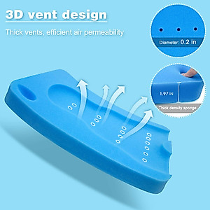 HALLO Baby Bath Sponge Soft Infant Bath Mat Newborn Cushion Odor Free (Blue)