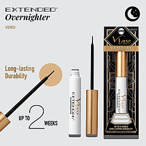 VLuxe Extended Collection: DIY Eyelash Extension Overnighter - Lasting Your lash up to 1-2 Weeks Long, Foolproof & Smudge-Free