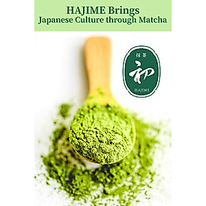 BJDesign Matcha Latte Powder “HAJIME” Sweetened Matcha Green Tea Powder - Authentic Japanese Origin - Non MSG, Non GMO, Vegan, Gluten Free (5.3 Ounce)