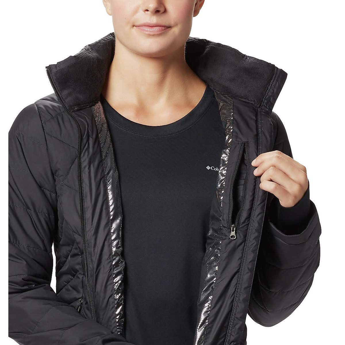 Columbia Womens Heavenly Jacket Black, Medium