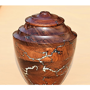 Rosewood Pet Loss urn Funeral Urn for Adult Sympathy Gift Decorative urn Memorial urn Wooden urn Box Lichtenberg Figure Resin urn for Ashes Cremation urn Urn for Human Ashes (Large up to 200 lb)