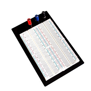 DaFuRui 1660 Tie-Points Solderless Breadboard Large Breadboard with Aluminum Back Plate for Arduino