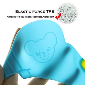 JenniferBaby Baby Toddler Kid Bath Cap,Bath Hat,Shower Cap,Bathing Protection for Showers Bathtub Sun Bathing, Hair Cutting/Trimming with Adjustable Strap (fits 14-23'' Head Circumference)