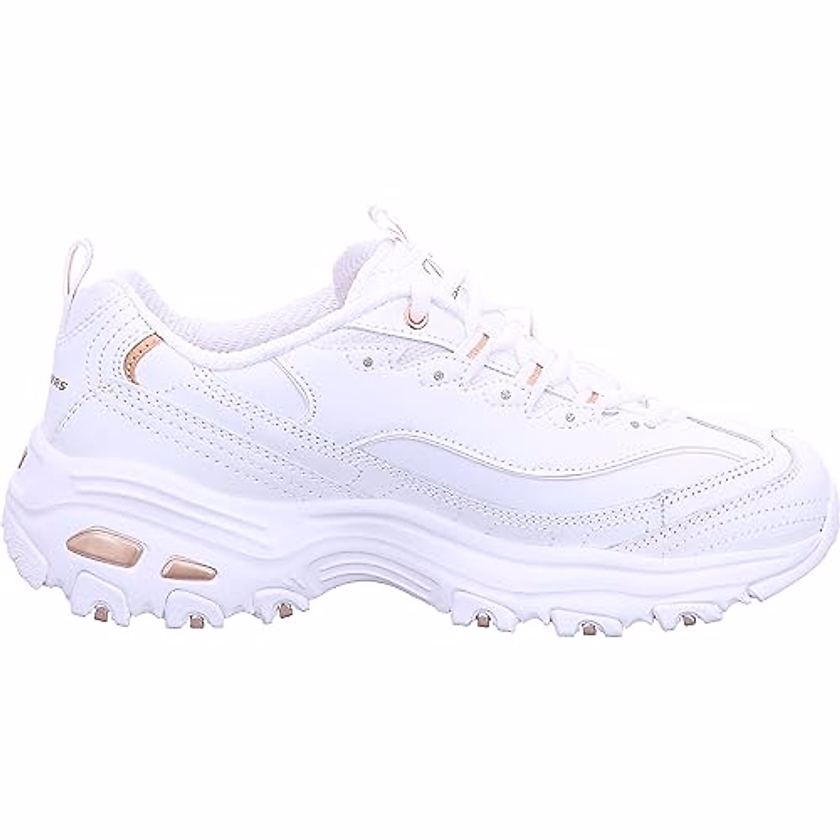 Skechers Sport Women's Women's Fresh Start Sneaker, WTRG=White Rose Gold, 8.5