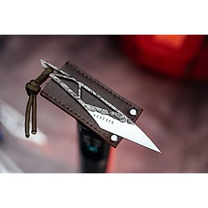 KOVCHEGART handmade pocket knife kiridashi, edc utility knife, neck knife (n690 steel cryo treated, OSA02 4.1 inch)