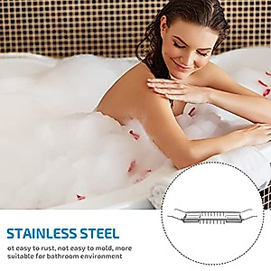Cabilock Table and Shower Fits Most Extendable Bath Bathtub Tubs European Tray Removable Sundries Golden Phone Accessories Sponge Bathroom Counter Bathing Toys Glass Proof Spa Shelf, with
