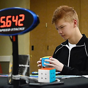 Jurnwey Speed Cube 3x3x3 Stickerless with Cube Tutorial - Turning Speedly Smoothly Magic Cubes 3x3 Puzzle Game Brain Toy for Kids and Adult