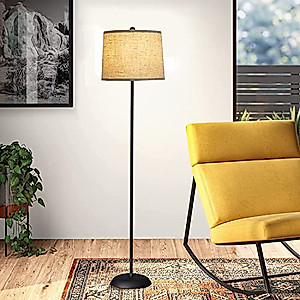 Lamp Shades Set of 2, Medium Lampshades 11.6" Top x 12.6" Bottom x 9.8" High, Drum Lampshades (Spider Fitter), Natural Beige Linen Lampshades Hand Crafted Shades Replacement for Table Lamp, Floor Lamp