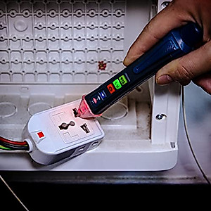 VENLAB Voltage Tester, Non Contact Voltage Detector, Circuit Tester Dual Range Voltage Sniffer 12V-1000V/48V-1000V, Live Wire Tester with Alarm and Flashlight, Electrical Tester with LCD Display