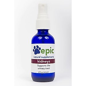 Kidneys – All Natural Liquid Spray Supplement to Support The Kidneys and Urinary Tract – Helps with Frequent Urination – Restores Energy in Pet – Great for Cats (Spray, 2 Ounce)