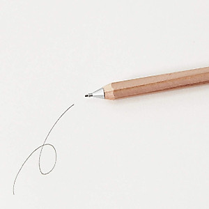 MUJI Wood Shaft Hexagon Mechanical Pencil Mini 0.5mm