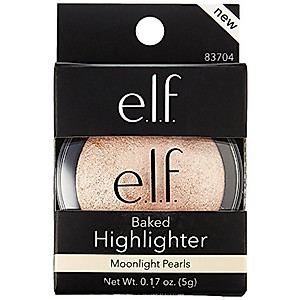 e.l.f. Baked Highlighter, Sheer Shimmering Color, Moonlight Pearls, 0.16 Ounce