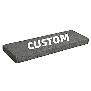 SINCERE Custom Bench Cushion for Indoor Furniture, Bay Window Seat Cushion, Made to Order Bench Pillow, Fireplace Hearth Pad, Personalized Non-Slip Bench Pad Sofa Foam Cushion, Swing Cushion, Gray
