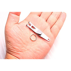 UltraTac Deep Carry Pocket Clip, Multi-Purpose Keychain Suspension Clip for Keys, Flashlights, Swiss Army Knives - Stainless Steel (2 Pack)