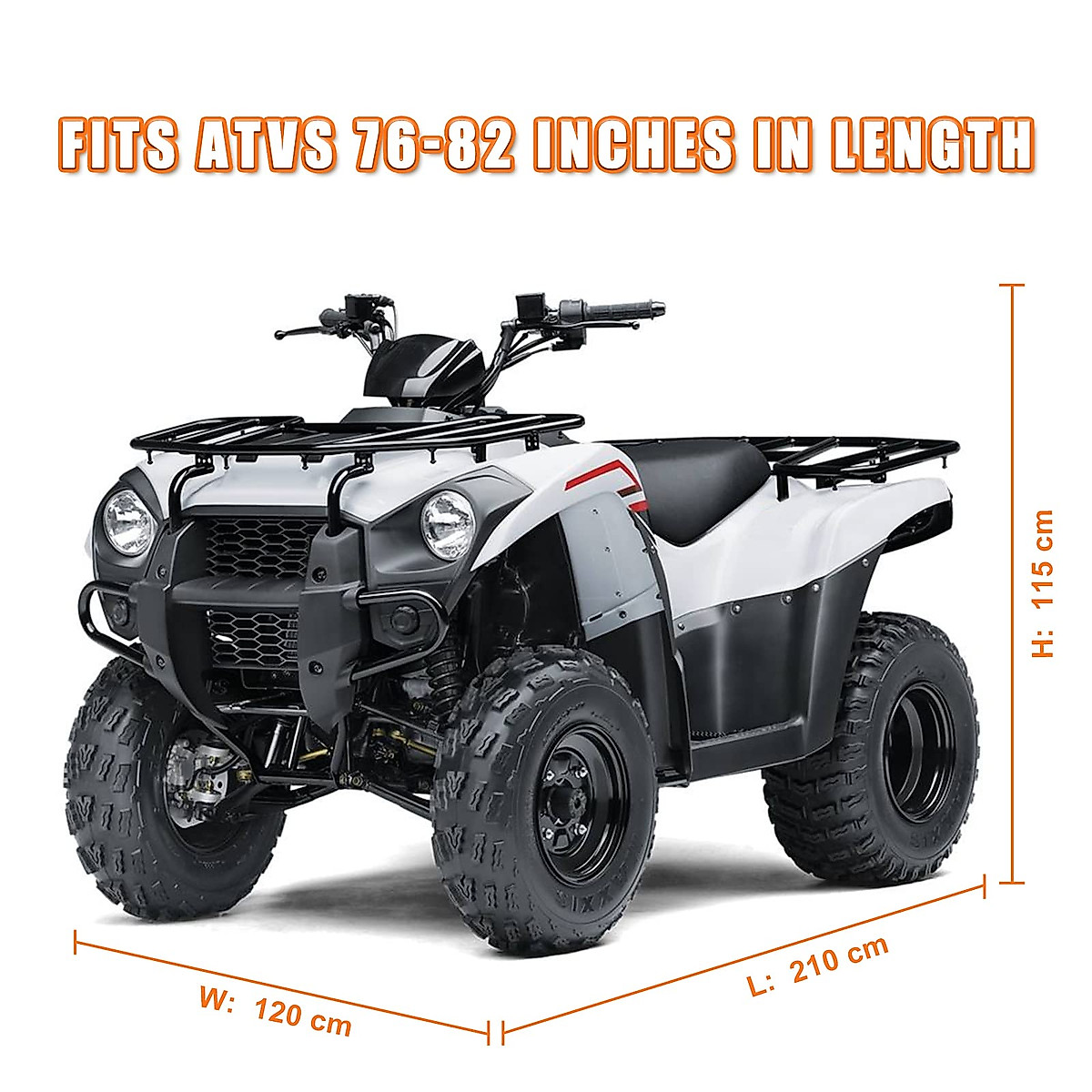 Neverland Waterproof ATV Cover Windproof Trailerable ATV Cover 300D Oxford Heavy Duty Trailer 4 Wheeler Cover Compatible with All Weather Outdoor Indoor Protection Polaris Sportsman Can-Am Yamaha,XL