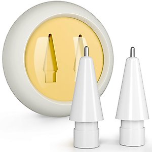 Replacement Tips for Apple Pencil Pro 1st/2nd Gen/USB-C, Upgraded Fine Point Apple Pencil Tips with Case, Precise Control Pen Nibs for iPad Pro/Air/Mini Pencil